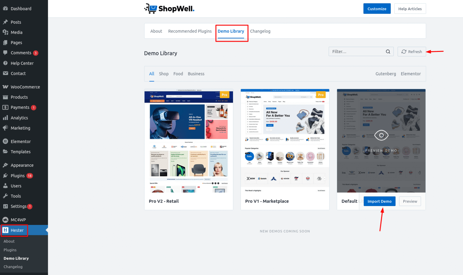 Import Demo – Peregrine Knowledgebase