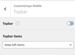 Topbar – Peregrine Knowledgebase